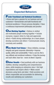 Ford: Walking the talk – David e White